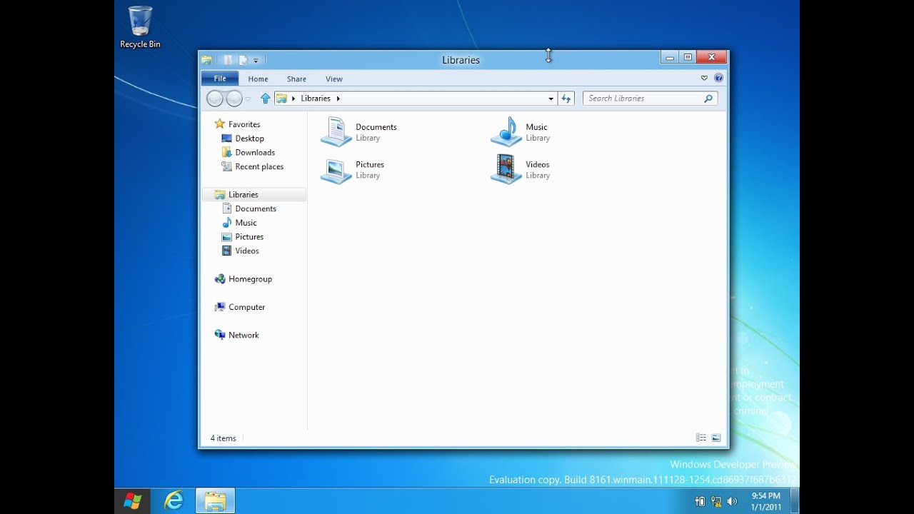 Installing Windows 8 Build 8161 Youtube