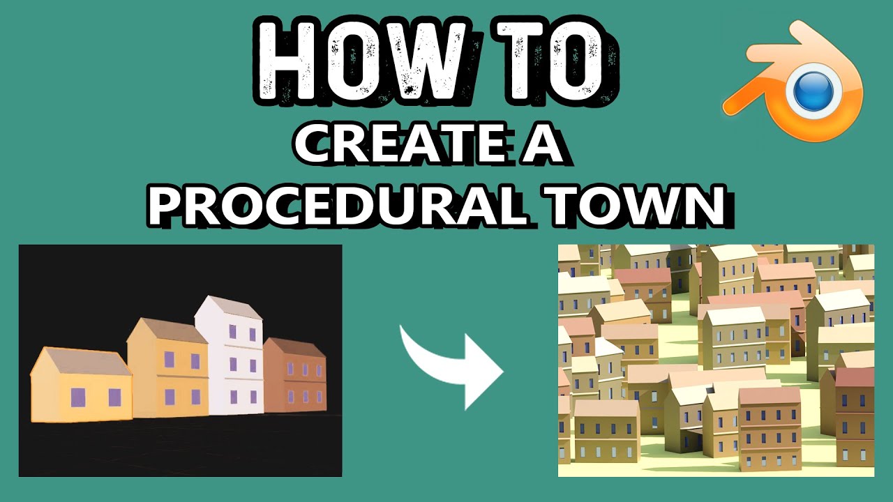 HOW TO CREATE A PROCEDURAL TOWN | Blender | Geometry nodes - YouTube