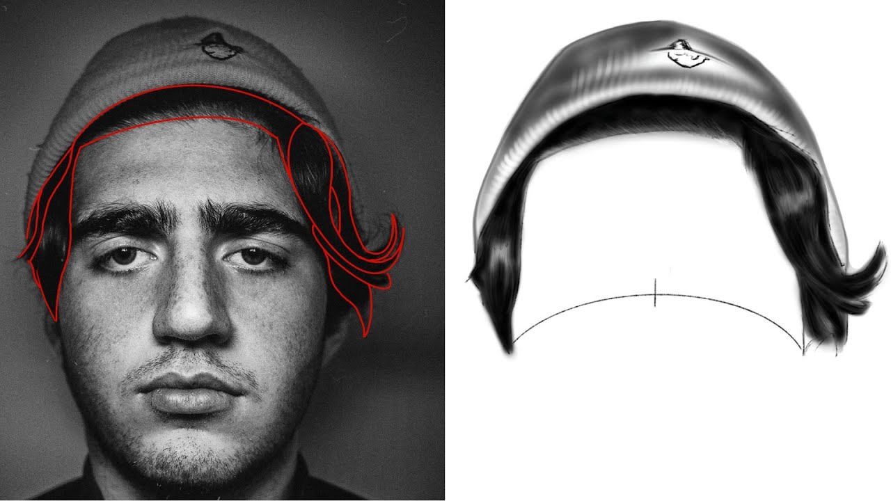 How to Easily Draw Hair | Understanding Segments & Flows - YouTube