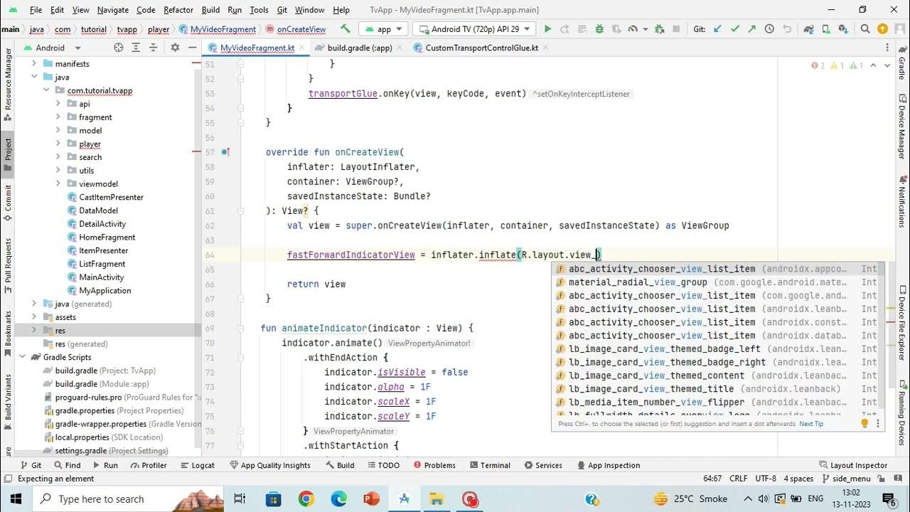 Build a Custom Android TV Video Player | Fast Forward and Rewind ...