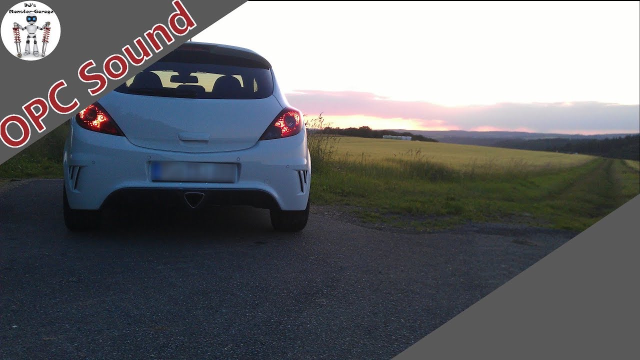 Corsa D OPC Exhaust Sound (modified stock Exhaust) - YouTube