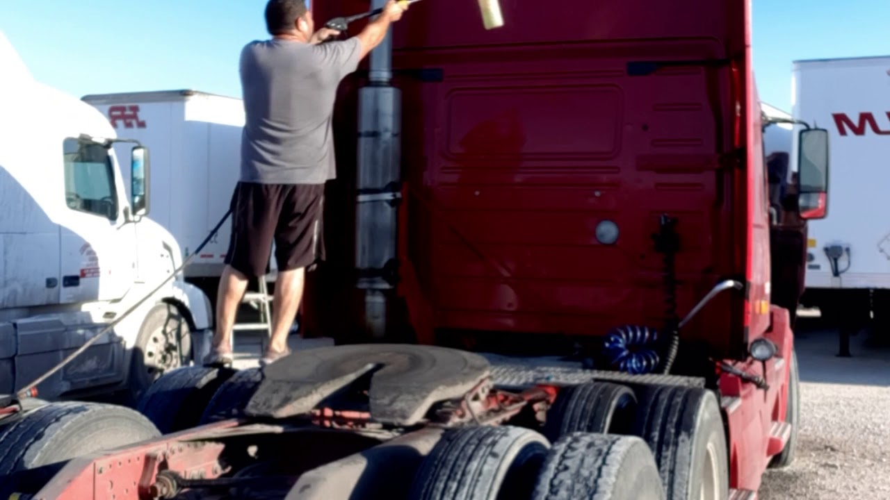 Lavando trailer espalda con active diamond Nerta y jabon normal. - YouTube