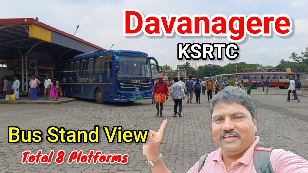 Davangere KSRTC Bus Stand View | Davangere Bus Station - YouTube