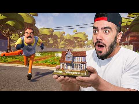 WILSON EVI MINIK EV YAPTI ÇOK KÜÇÜK OLDU - HELLO NEIGHBOR MODS