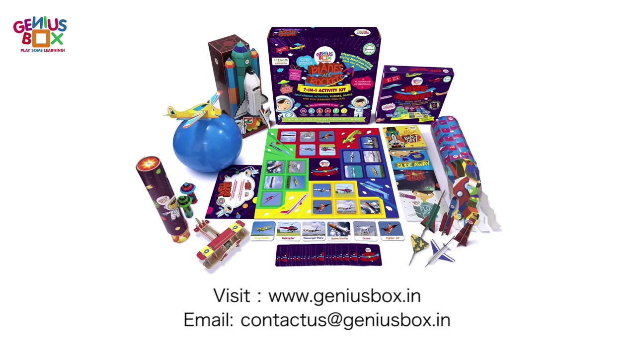 Genius Box learning Toys for Children : Planes and Rocket Activity Kit ...