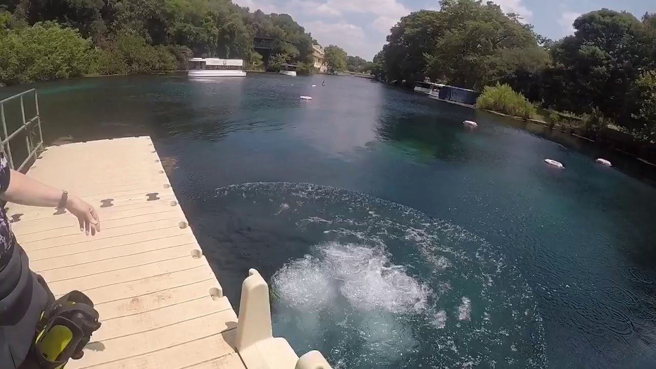 Spring lake San Marcos Texas diving - YouTube