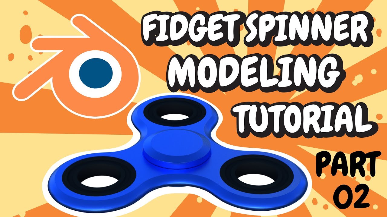 3d fidget spinner modeling tutorial in blender part 02 - YouTube