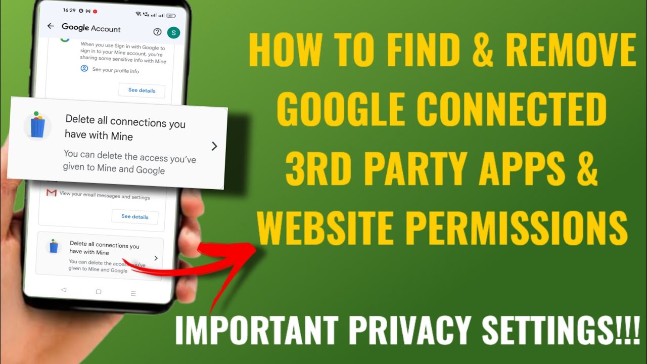 How To Find & Remove Google Connected Apps & Websites Permission In ...