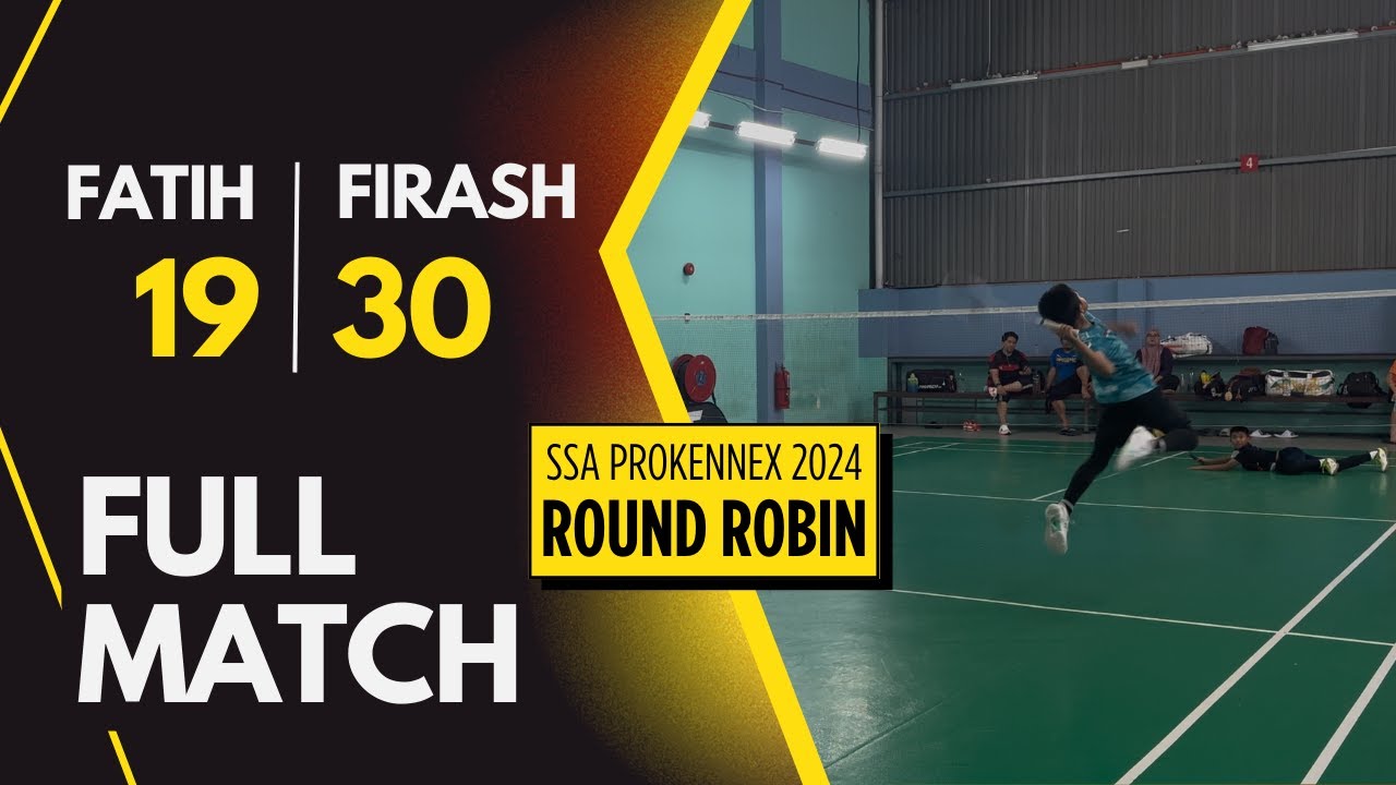 SSA Prokennex Junior 7 Dis 2024 Boy Single Under 10 Round Robin Fatih Firhad vs Firash Rayqal ...