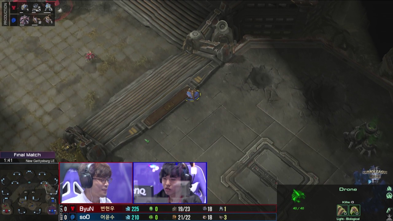[KR] SC2 Olimoleague Grand Finals // Finals_Set1 soO(어윤수) vs ByuN(변현우 ...