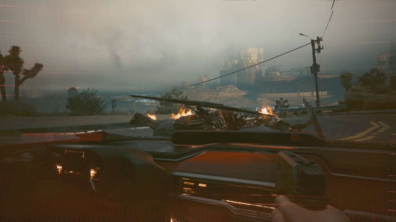 Chase scene with SFX and VFX improvements after Cyberpunk 2077 Update 2 ...