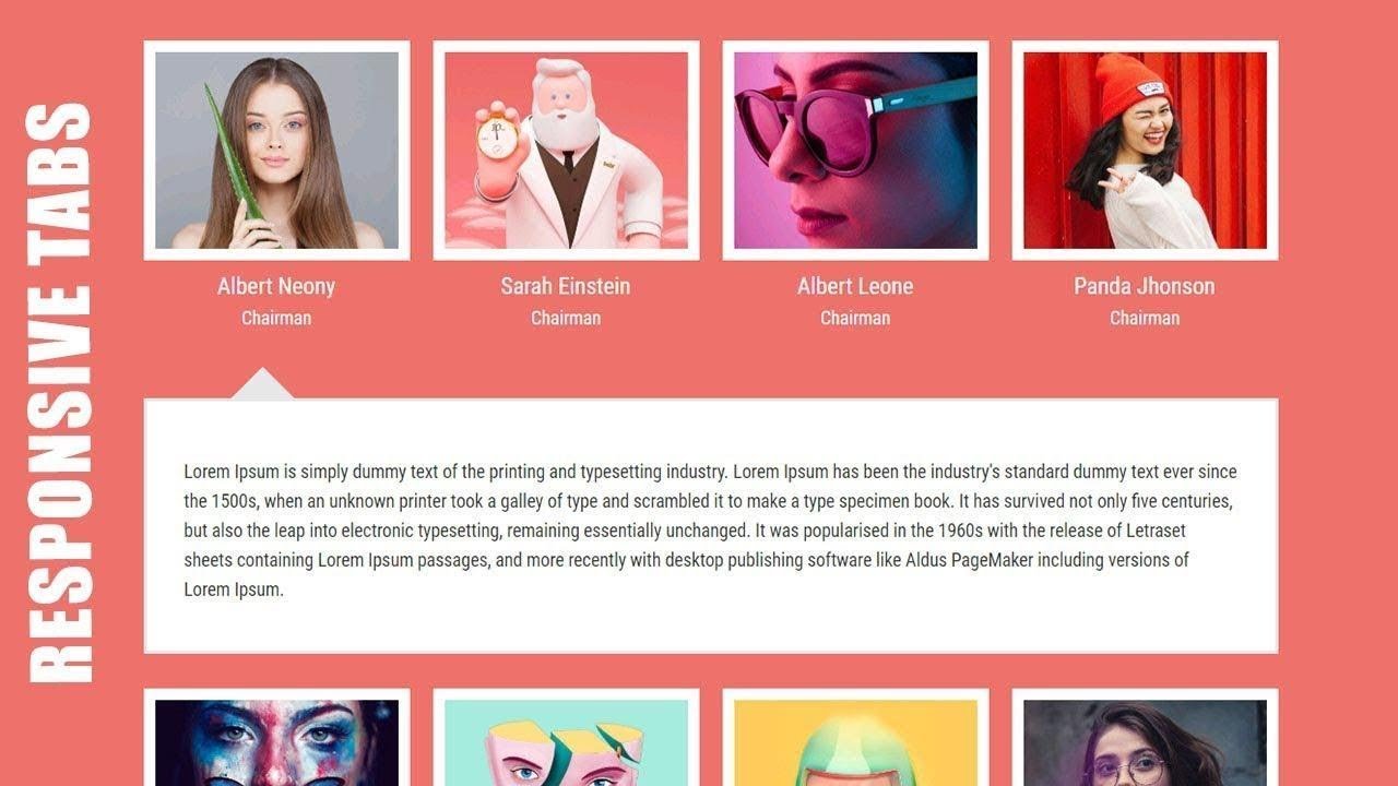 Responsive Tabs With Accordian Menu Using Html And Css 3 2019 Youtube 6905