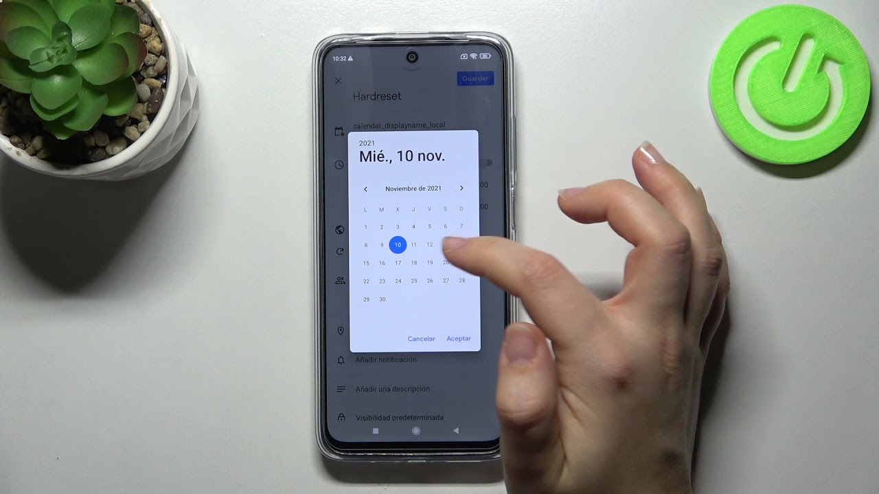 Cómo crear un evento calendario en Xiaomi Redmi 10 - YouTube