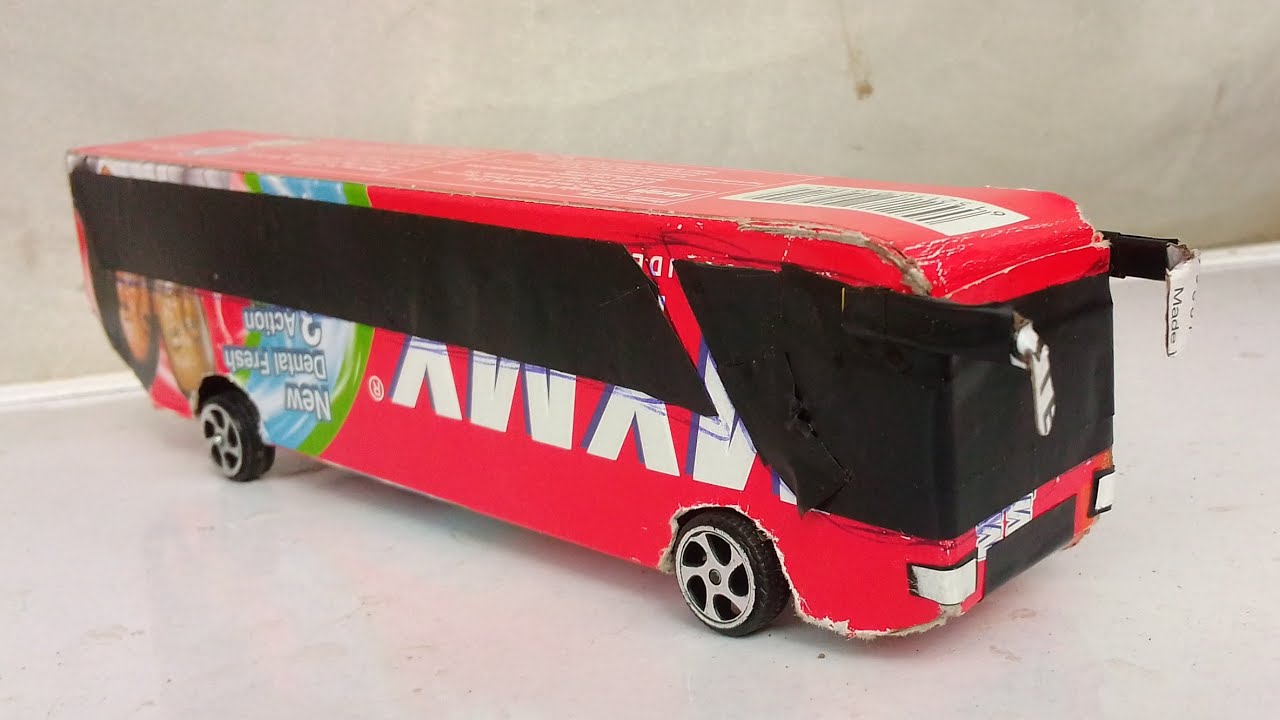 How to Make a Mini Colgate Bus From Colgate Box 🚌 #diy #colgate - YouTube