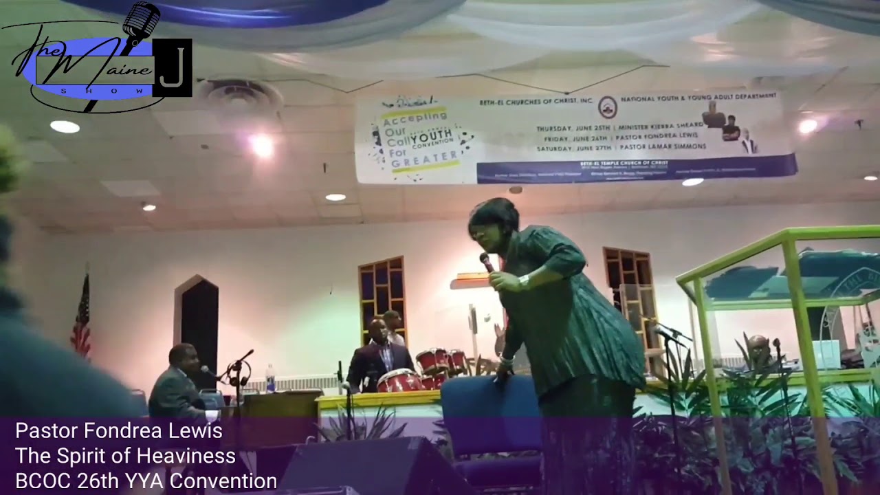 Pastor Fondrea Lewis The Spirit of Heaviness - YouTube