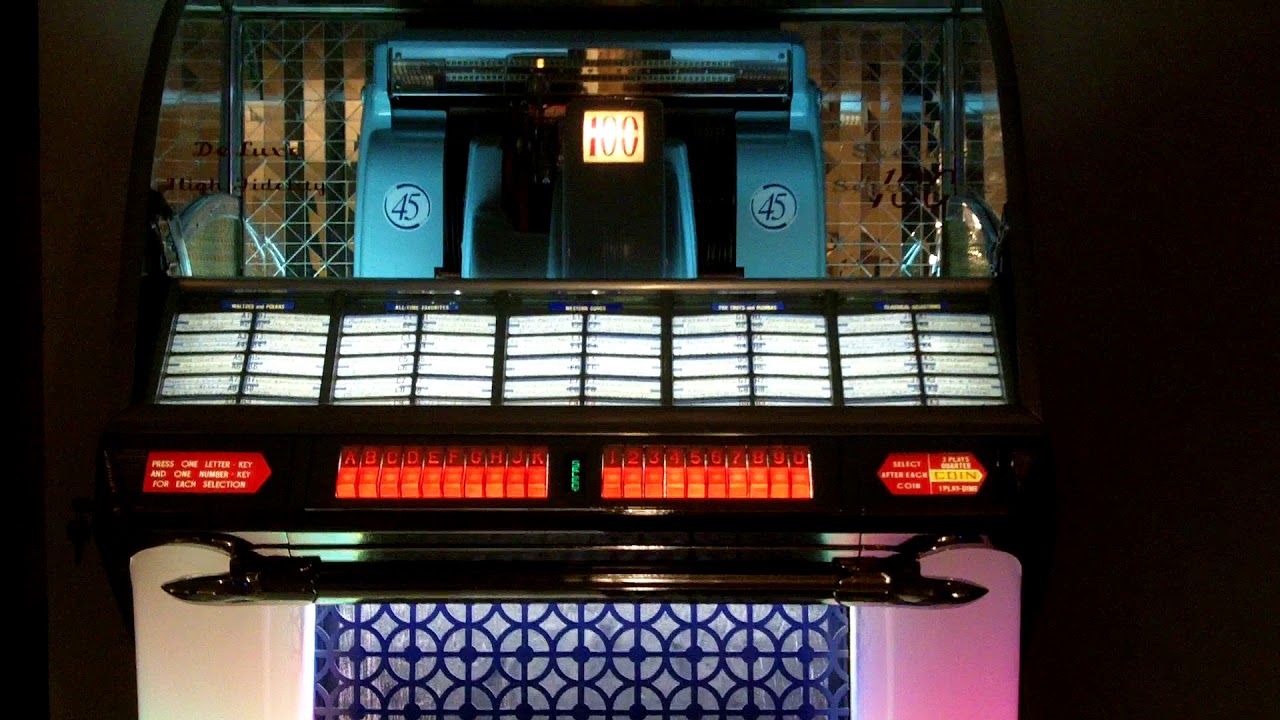 My 1953 Seeburg HF 100 G jukebox - YouTube