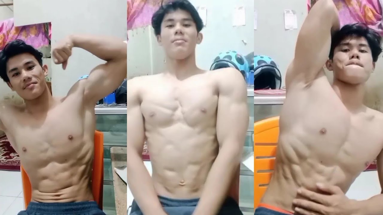 Cowok ganteng dan manis pamerin perut sixpack nya - YouTube