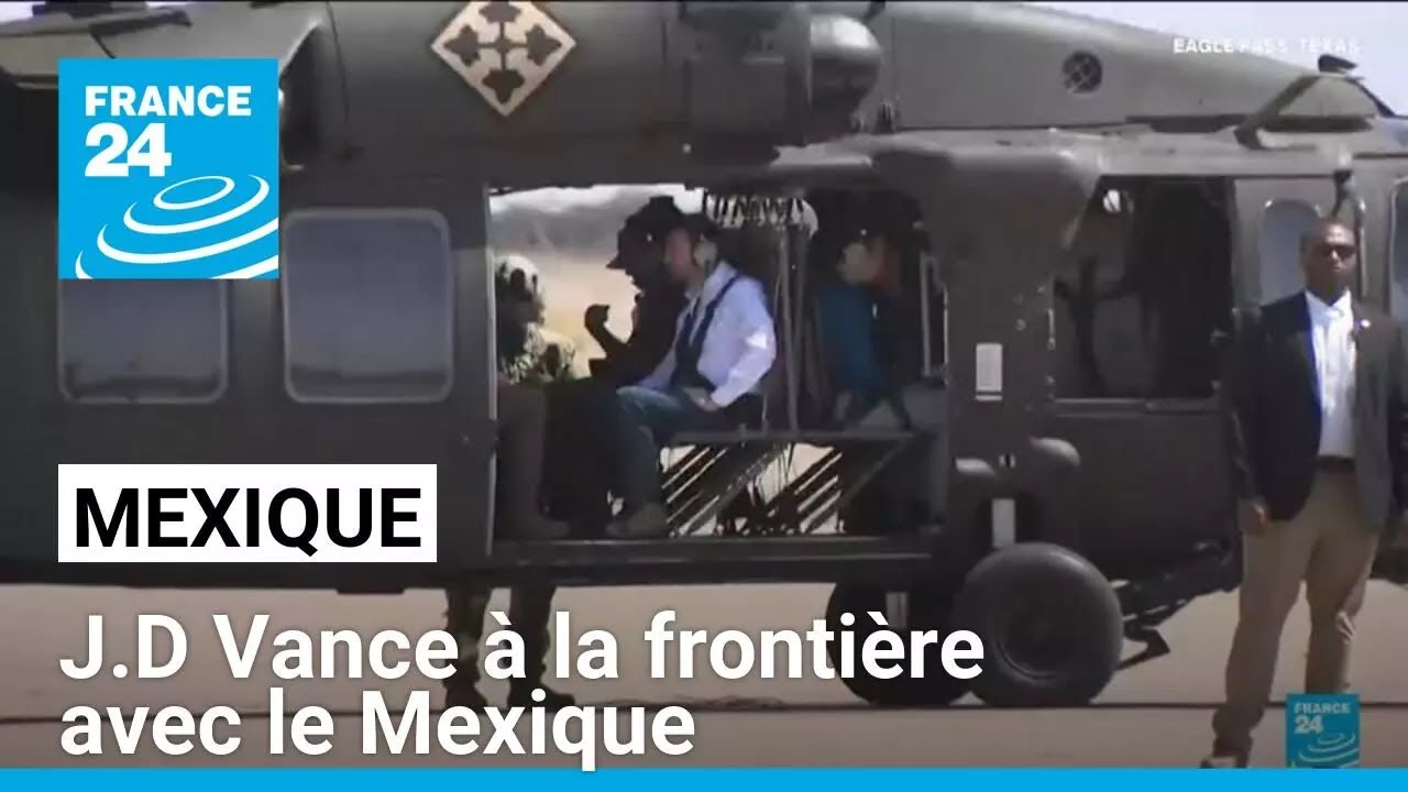 Le vice-président américain à la frontière avec le Mexique • FRANCE 24 ...