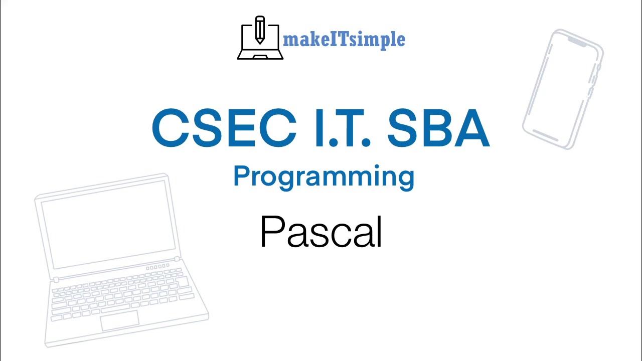 CSEC SBA Pascal - YouTube