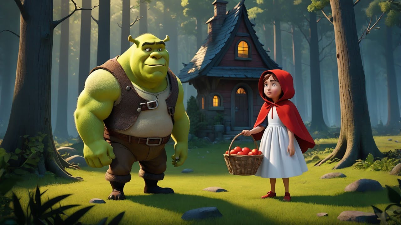 SHREK Y Caperucita Roja Un Encuentro Inesperado en el Bosque - YouTube