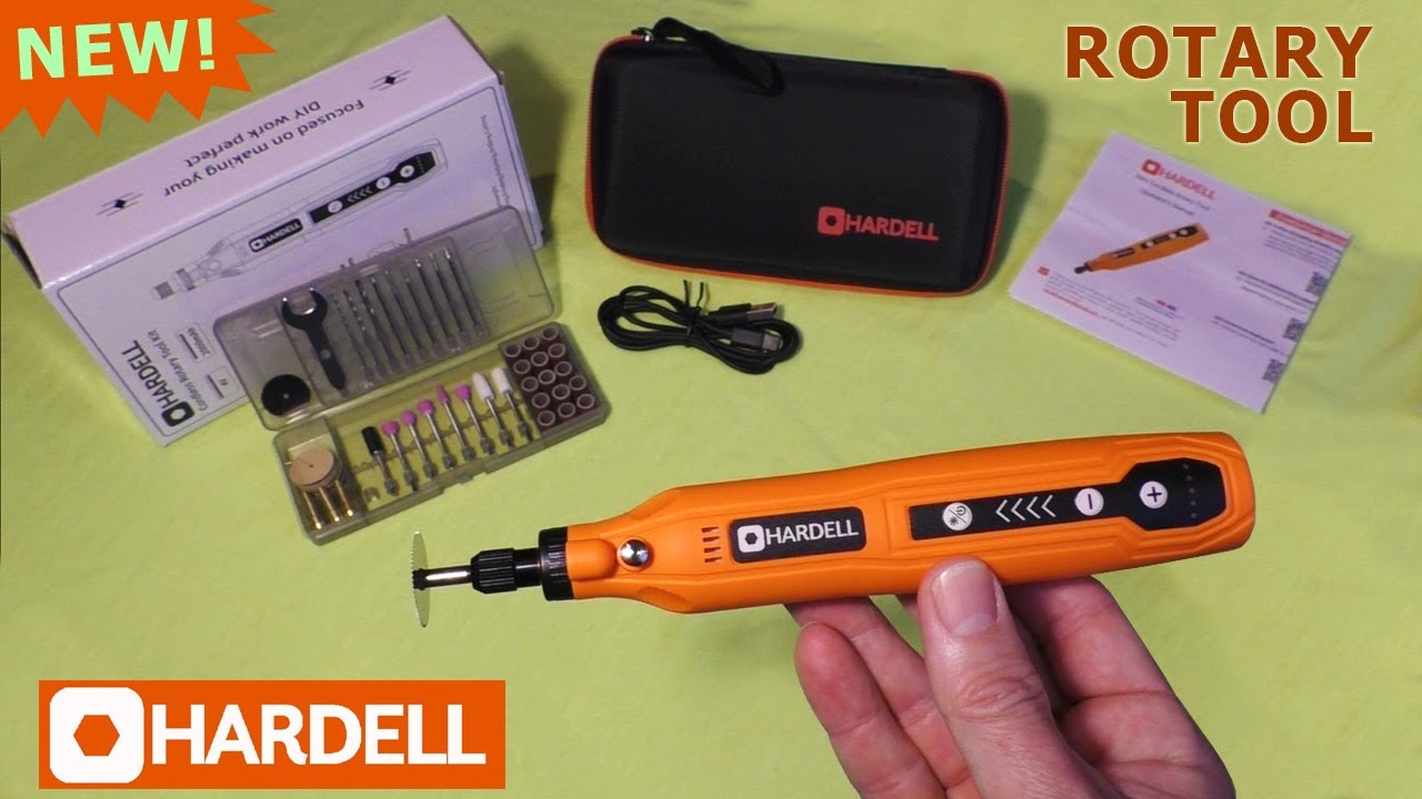 HARDELL Rotary Tool Kit with Rechargeable Battery PERFECT - YouTube