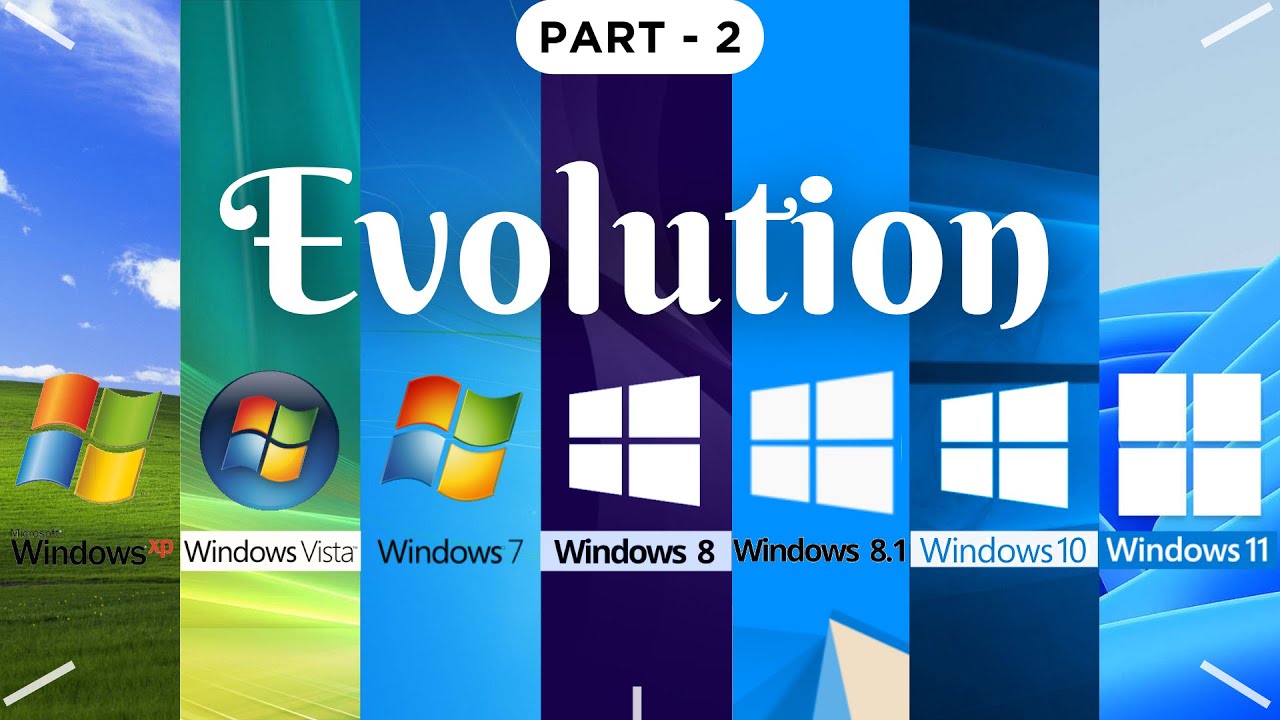 Evolution of Windows OS | part-2 | from 2001 to 2023 - YouTube