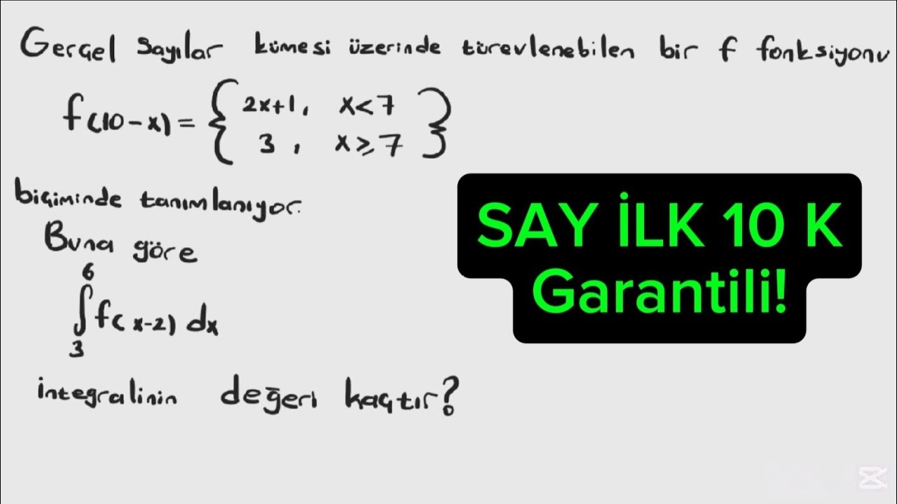 4 DAKİKADA +2 NET İNTEGRALİ SONSUZA KADAR BİTİR - YouTube