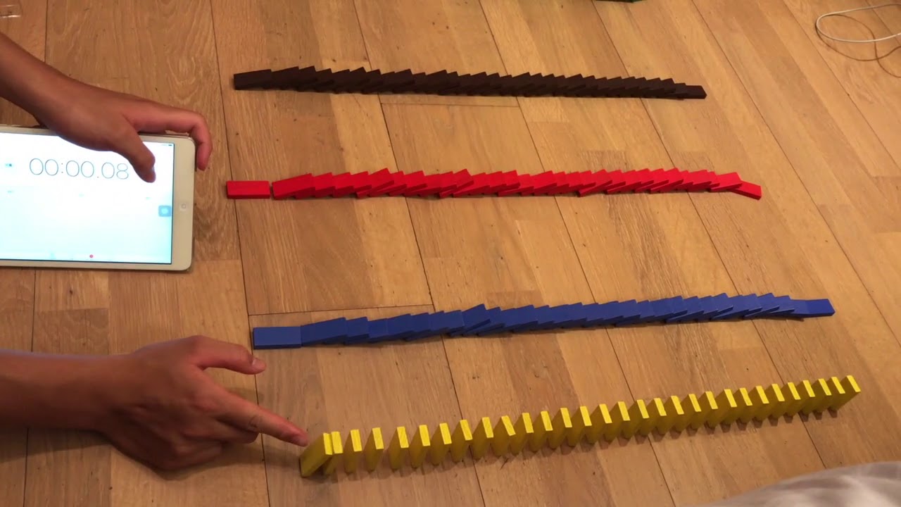 Science Fair: Domino Effect Method 4 - YouTube