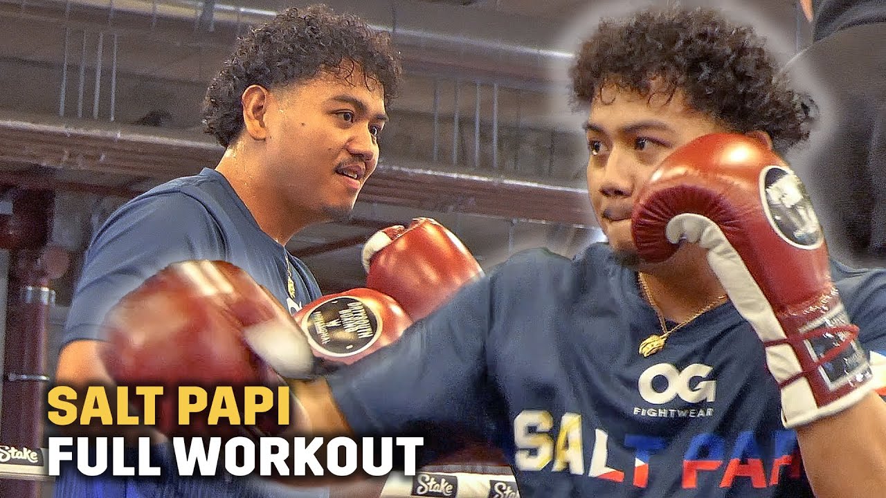 SALT PAPI • FULL WORKOUT vs. Anthony Taylor • DAZN & Misfits Boxing ...