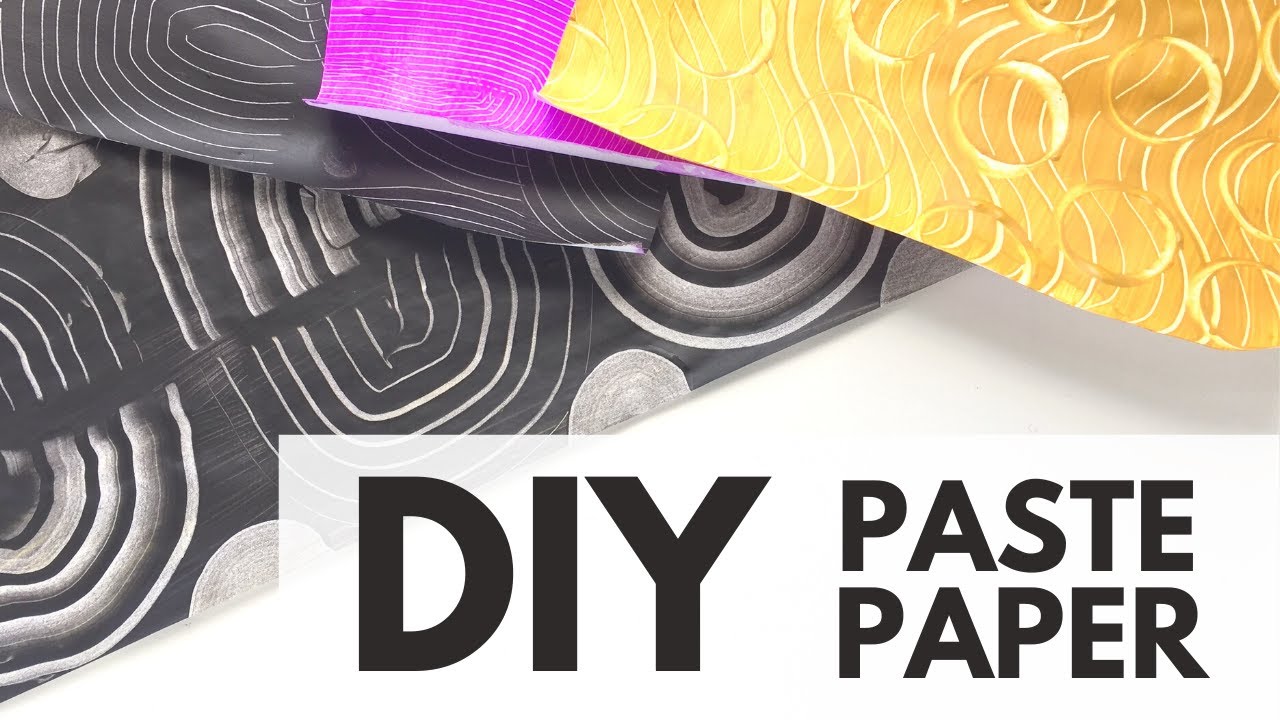 How To Make Paste Paper For Book Arts Paper Crafts DIY With Simple Ingredients YouTube How To Make Paste Paper For Book Arts Paper Crafts DIY With Simple Ingredients YouTube