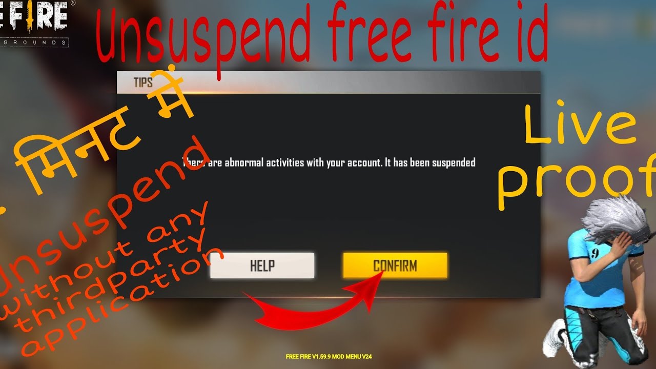 suspended id recover ff 2021, How to unsuspend free fire id - YouTube