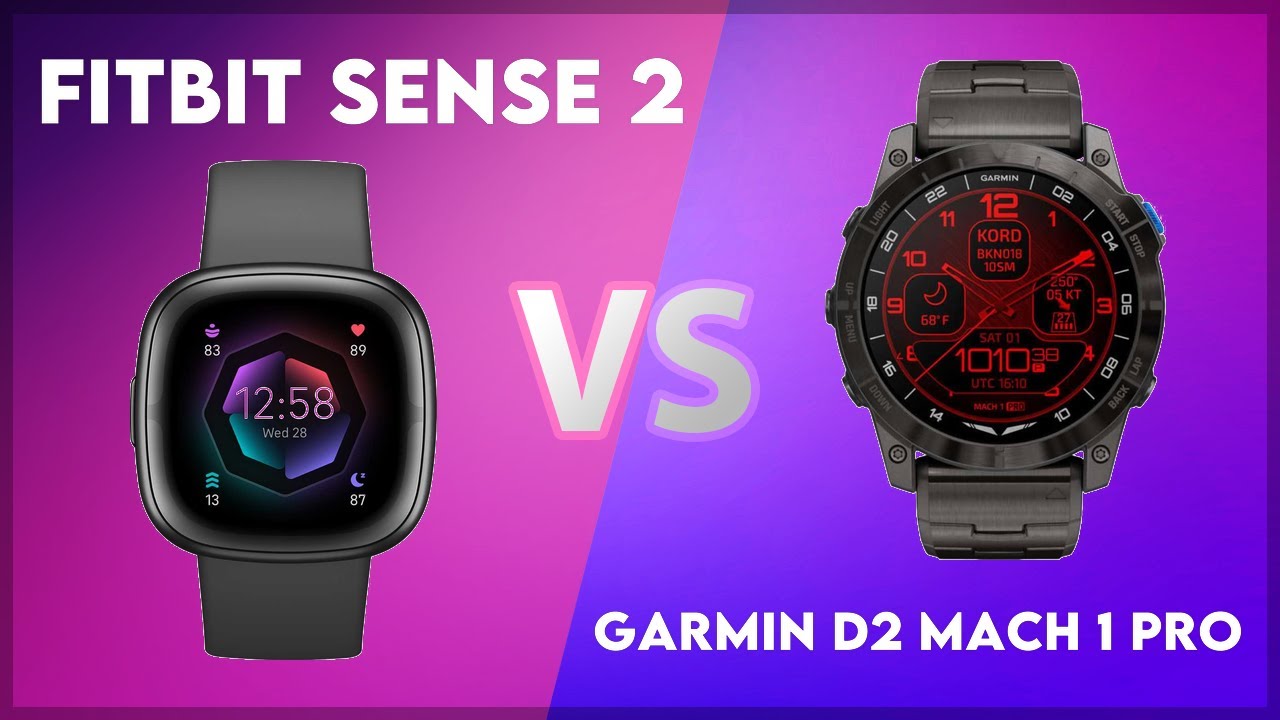 Fitbit Sense 2 vs Garmin D2 Mach 1 Pro Comparison - YouTube