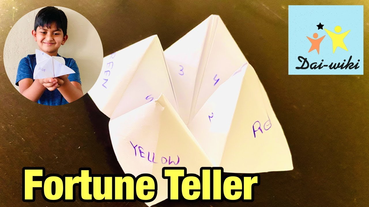 How to make fortune teller out of paper || four cups game || fortune ...
