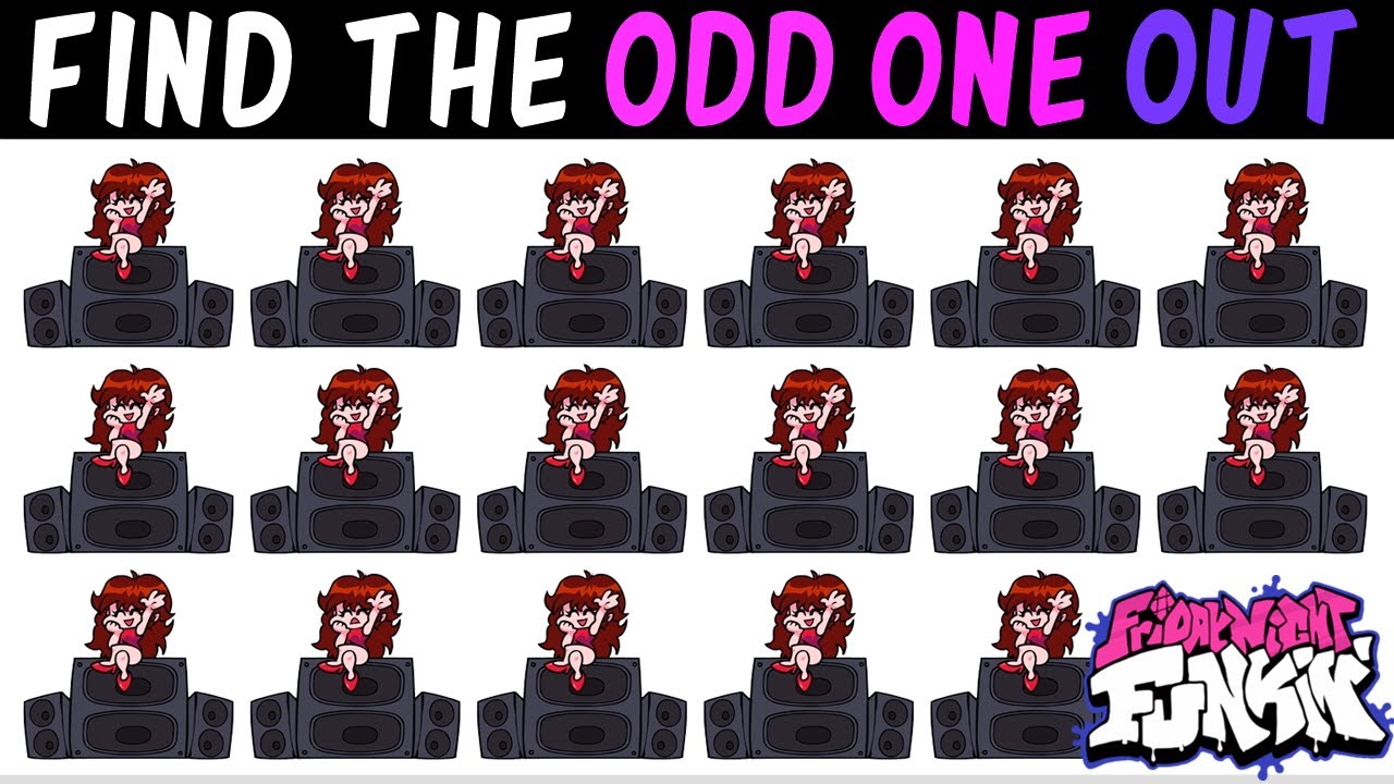 FNF 10 Second Vision Game | Quick Eye Riddles FAIL | Find Odd One Out ...