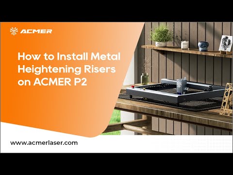How to Install Metal Heightening Risers on ACMER P2 - YouTube