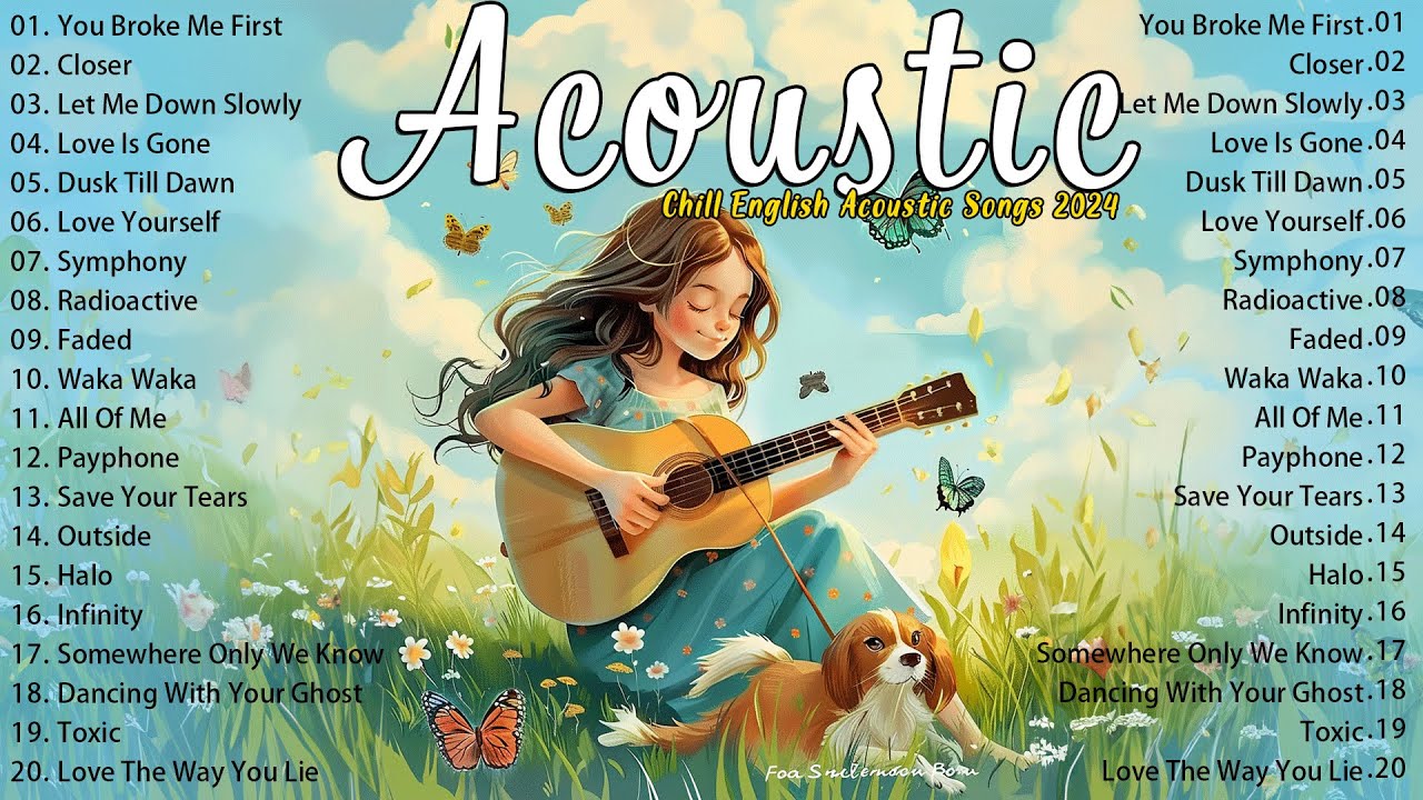Best of Acoustic Love Songs 2024 🎈 Chill English Love Songs Music 2024 ...