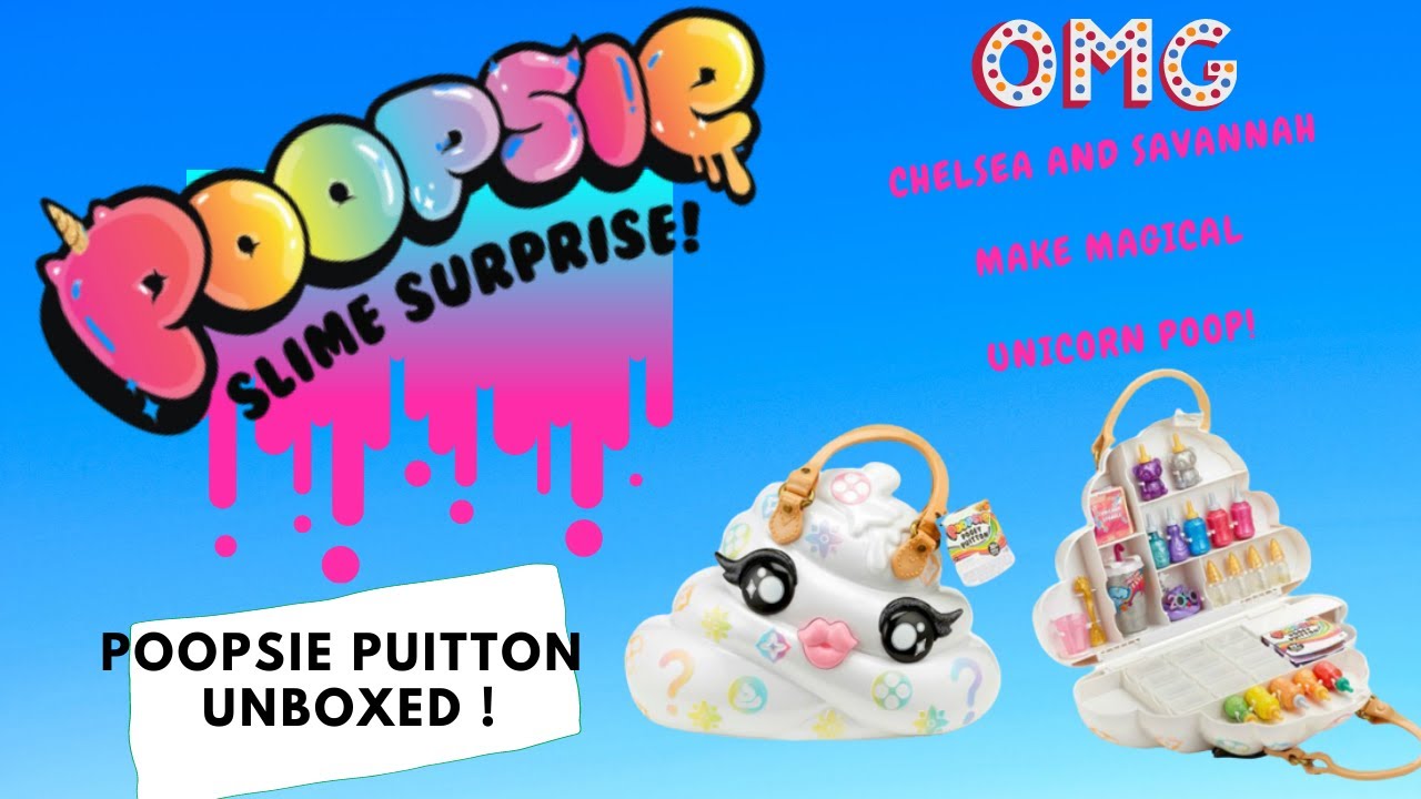Unboxing Giant #Poopsie Surprise Pooey Puitton DIY Unicorn Slime Kit ...