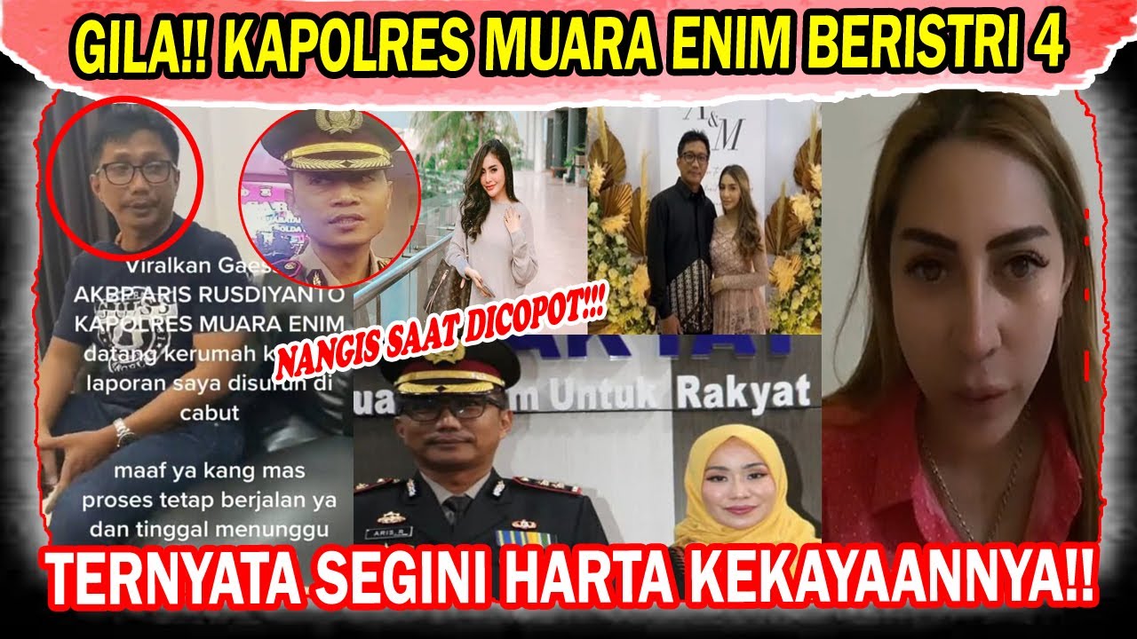 PROFIL KAPOLRES MUARA ENIM AKBP ARIS RUSDIYANTO YANG VIRAL KARENA MEMILIKI BANYAK ISTRI - YouTube