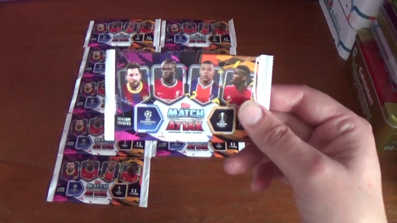 MESSI 100 CLUB!!!!/10 PACK OPENING/Topps Match Attax 2020/21 UCL & UEL ...