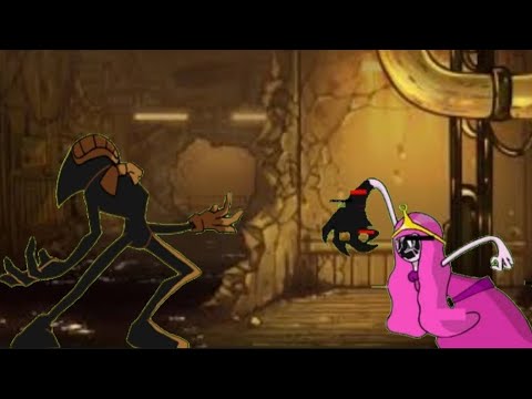 Bendy vs Courrpted Princess bubblegum ( fnf pibby mashup ) - YouTube