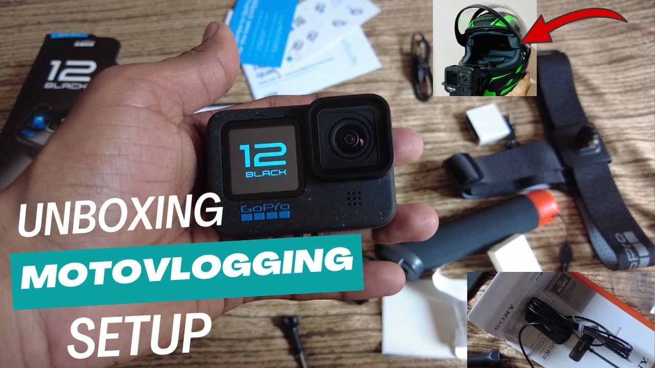 Complete MOTOVLOGING Setup | GOPRO HERO 12 Bundle Pack 2024 | Things ...