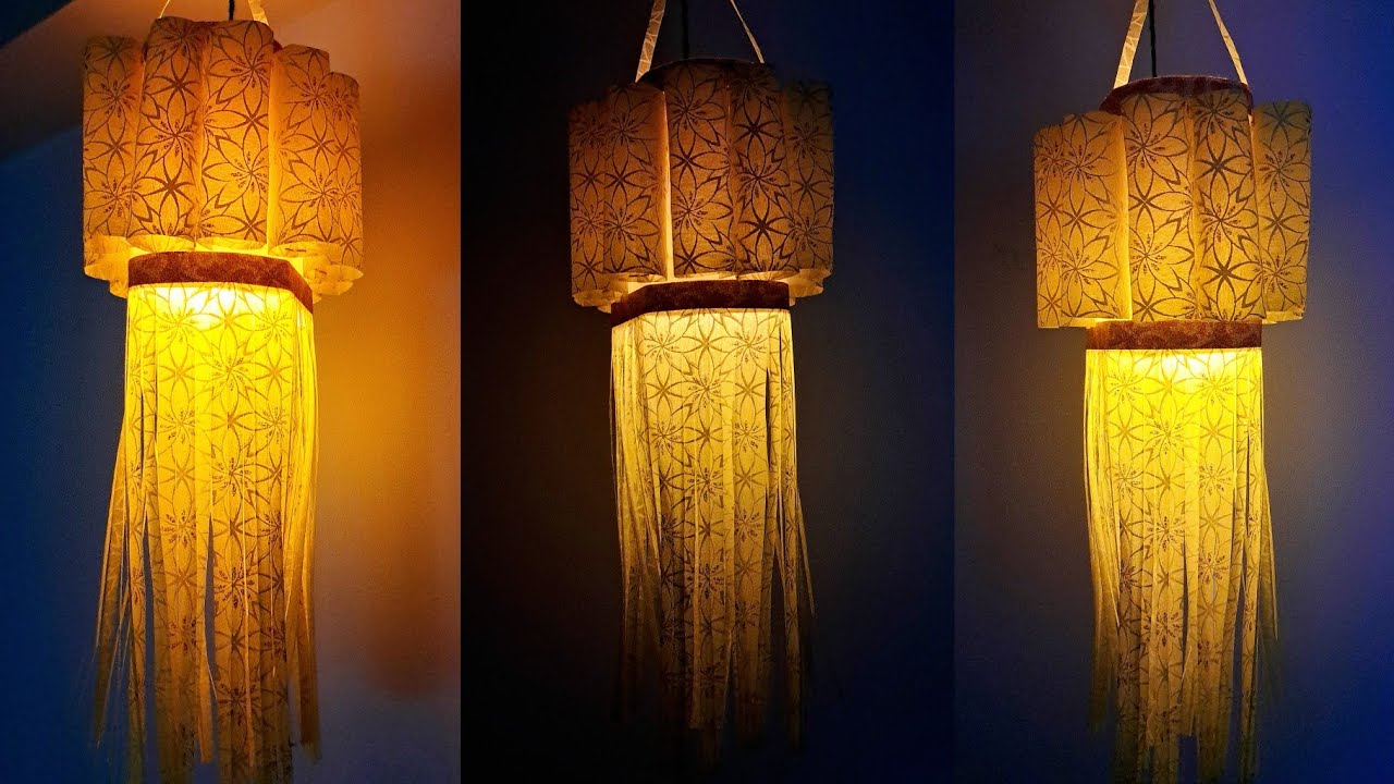 Handmade Akash Kandil | Akash Kandil Making at Home for Diwali ...