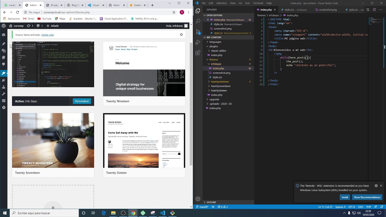 04 Curso WordPress while universal - YouTube