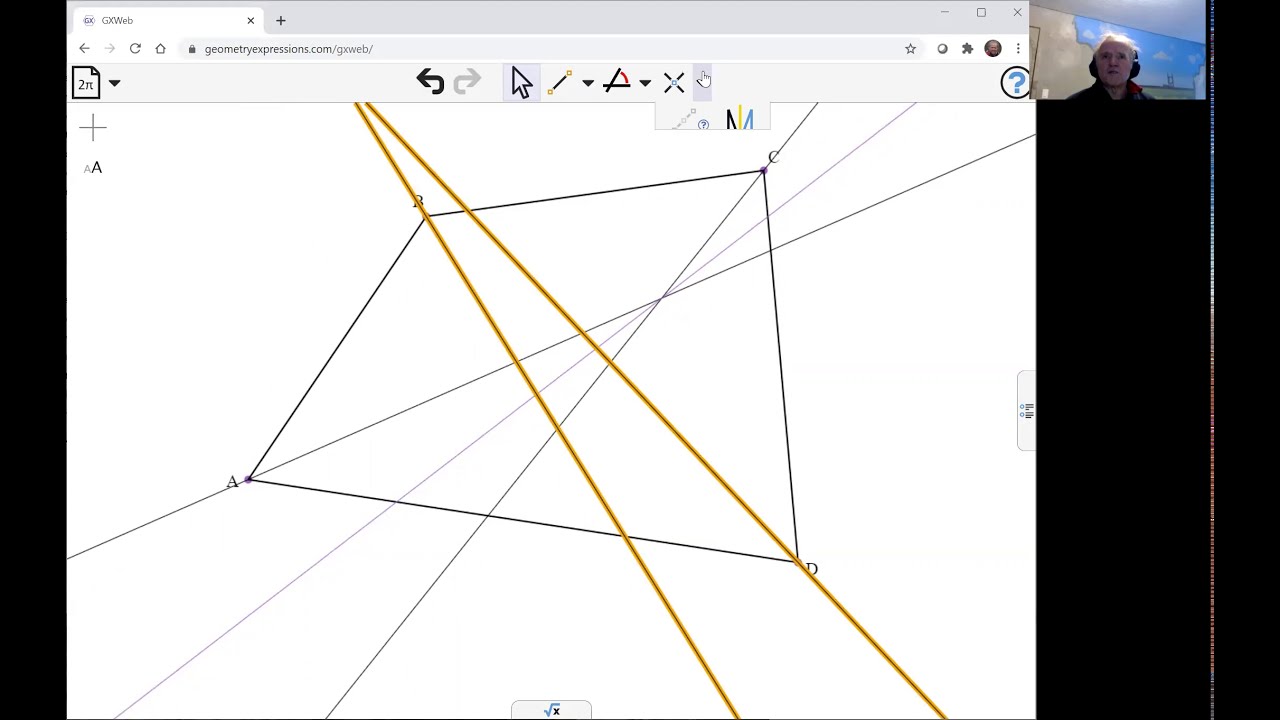 Bisecting Angle Bisectors of a Quadrilateral with GXWeb - YouTube