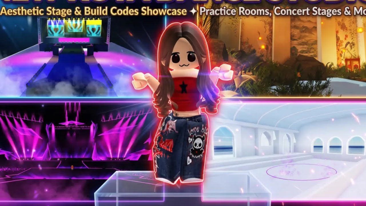 RH Dance Studio | Aesthetic Stage & Build Codes Showcase Practice Rooms ...