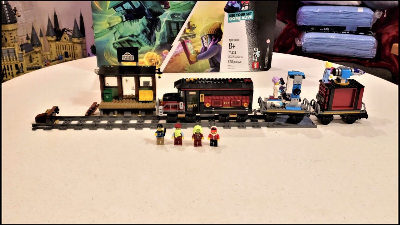 Lego Hidden Side Ghost Train 70424 full build and gameplay - YouTube