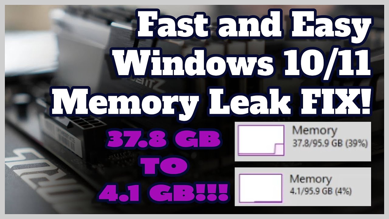 Easy Program That Fixes Memory Issues In Windows 10 And Windows 11 Easy Program That Fixes Memory Issues In Windows 10 And Windows 11