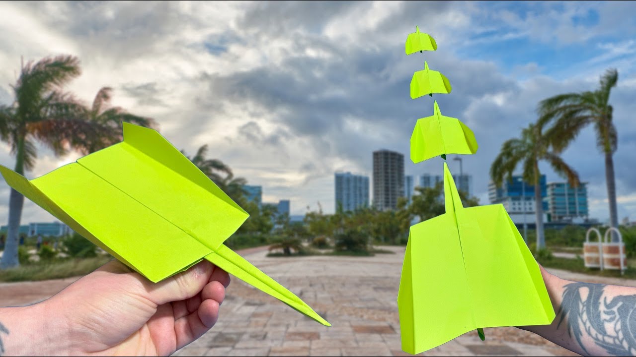 A4 Paper Airplane Tutorial - Soars Far and Smoothly - YouTube