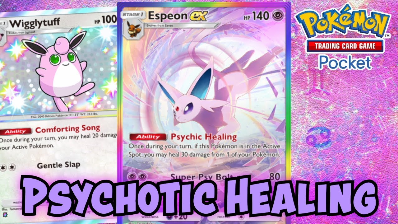 🔮 Psychic Healing Lock! Espeon EX + Wigglytuff Combo [Pokémon TCG ...
