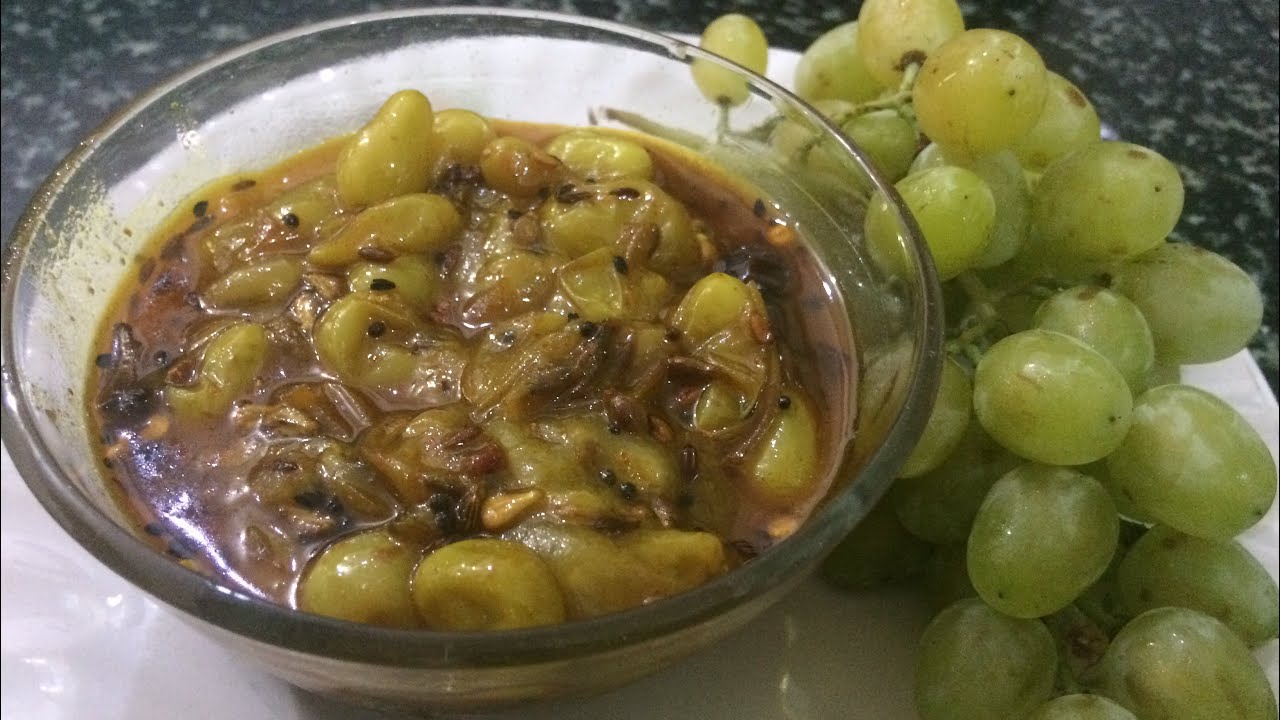 Angoor Ki Khatti Meethi Chutney|Sweet And Sour Grapes Chutney - YouTube
